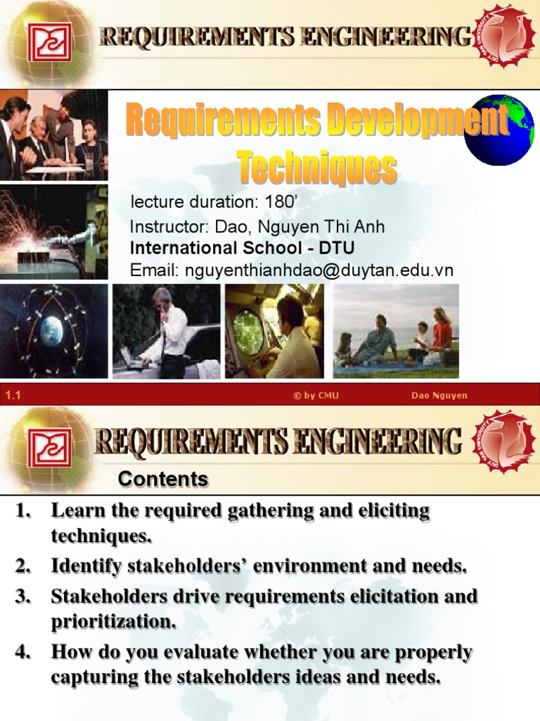 CMU-SE 214 Requirements Engineering - 2022S - Lecture Slides-4 | PDF ...