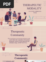 Module - 5 - Therapeutic Modalities | PDF | Prison | Probation