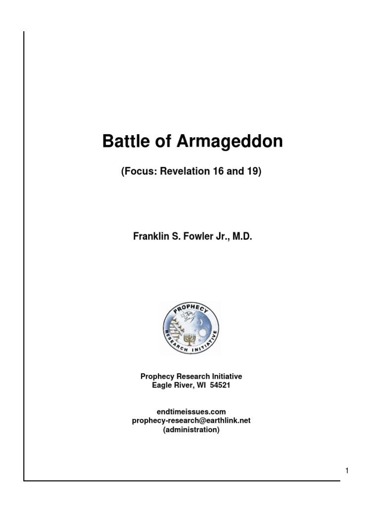 Battle of Armageddon Focus Revelation 16 | PDF | The Beast (Revelation ...