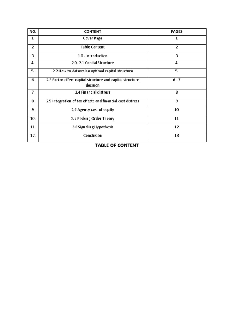 Assignment Report Fin544 Sem 3 | PDF | Capital Structure | Financial ...
