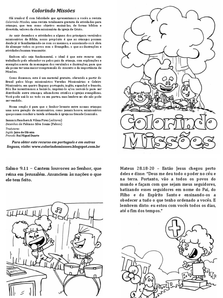 Colorindo Missoes A5-1-1 | PDF | Jesus | Isaías