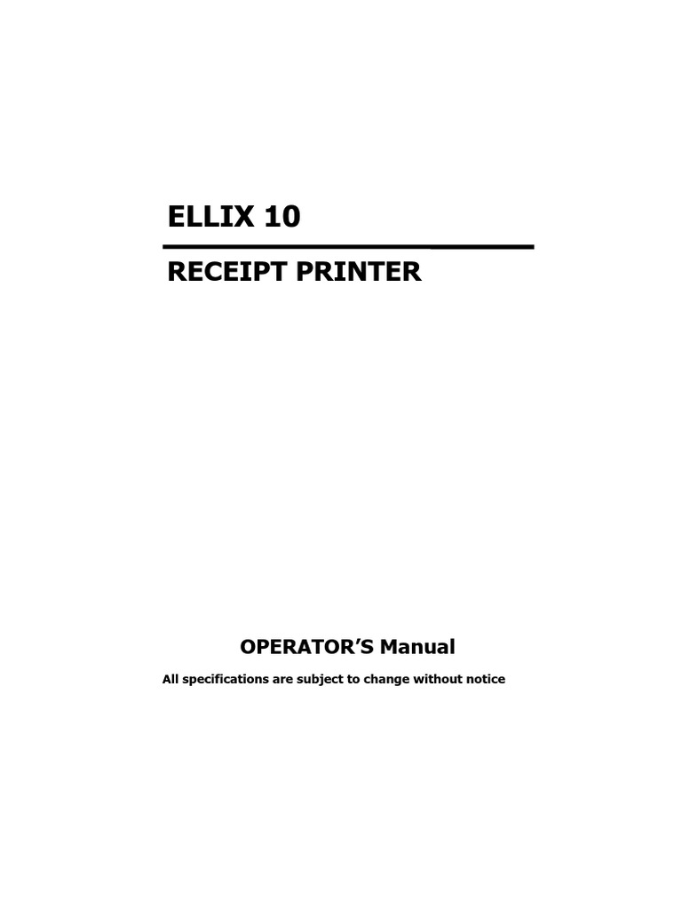 Ellix10 Um Eng STD | PDF | Electrical Connector | Power Supply