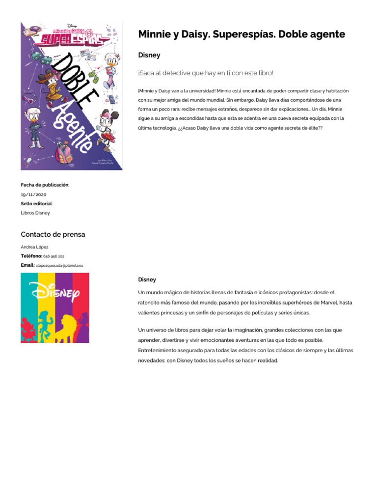 Minnie y Daisy Superespias Doble Agente | PDF