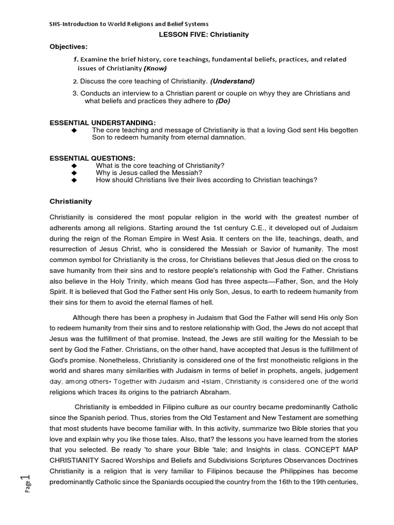 Lesson 5 | Download Free PDF | Sacraments | Jesus
