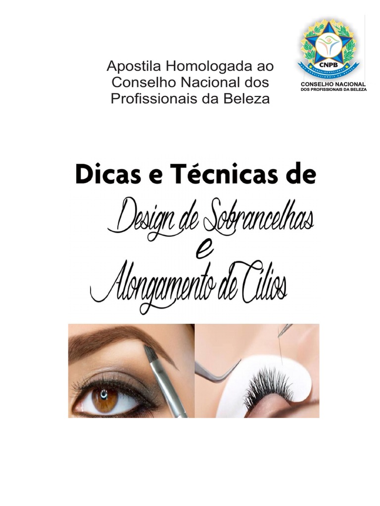 Apostila Design Sobrancelhas 2020 Pdf Olho Umidade