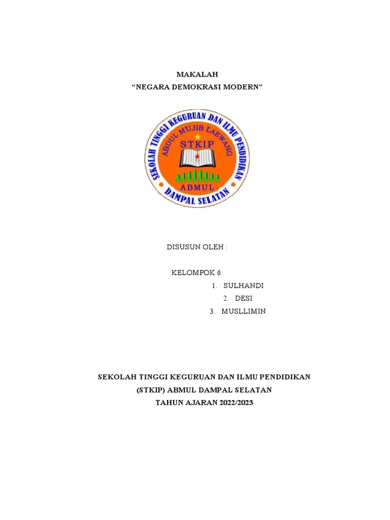 Negara dan Prinsip Demokrasi Modern | PDF