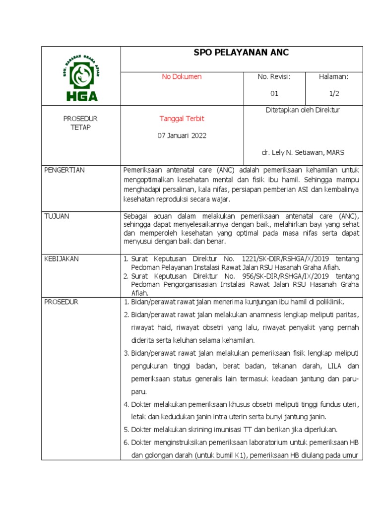 ANC Pemeriksaan | PDF
