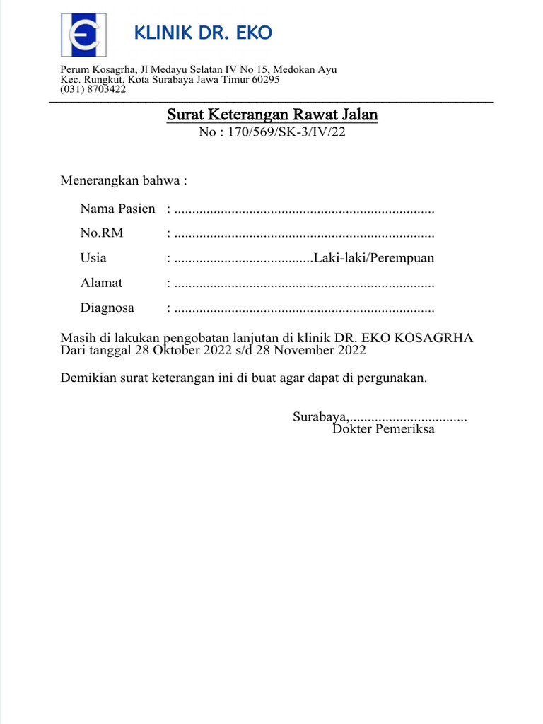 Rawat Jalan DR Eko | PDF