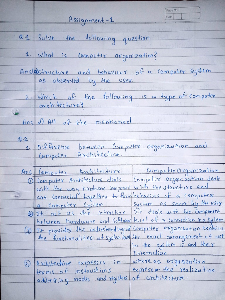 DLCA Assignment 1 - 2 | PDF | Computer Hardware | Computer Engineering