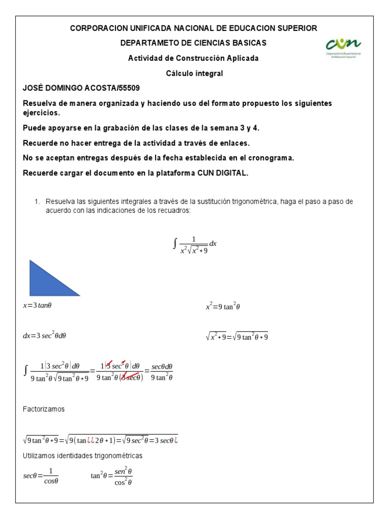 Aca 2 - Cálculo Integral | PDF | Integral | Zona