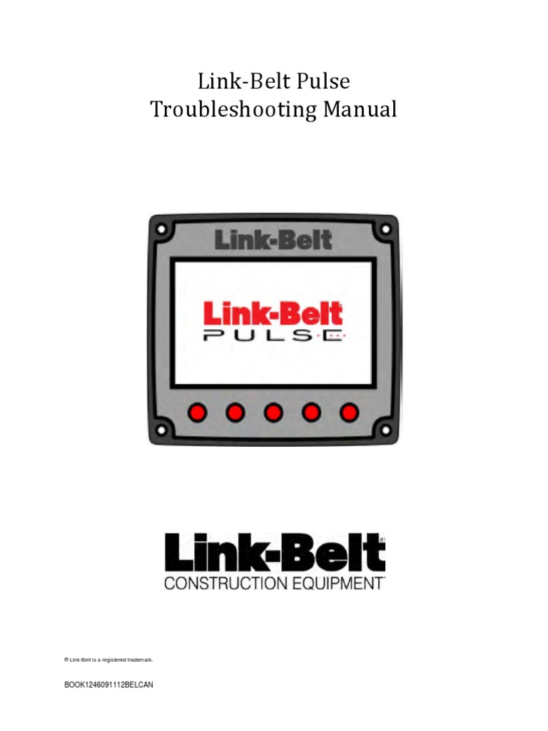 Link-Belt Pulse Troubleshooting Manual: BOOK1246091112BELCAN | PDF
