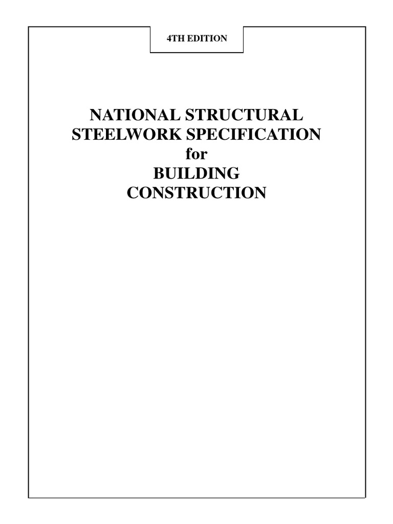 National Structural Steelwork Specification | PDF | Specification ...