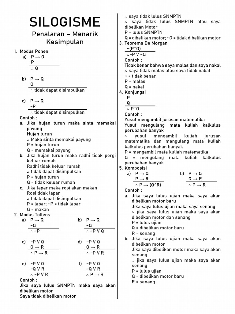 Tiu - P9 - Silogisme | PDF