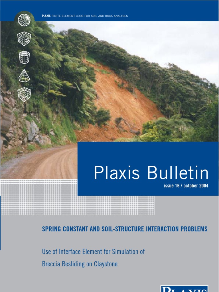 Soil-Structure Interaction in PLAXIS | PDF | Geotechnical Engineering ...