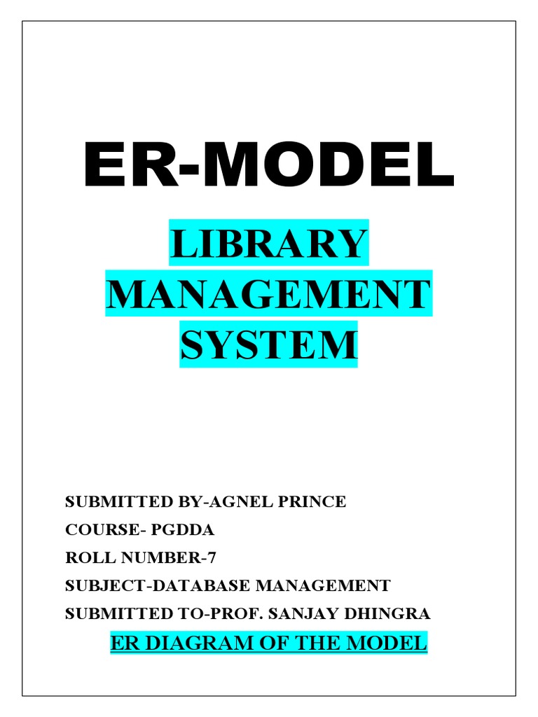 ER Model | PDF | Software Design | Databases