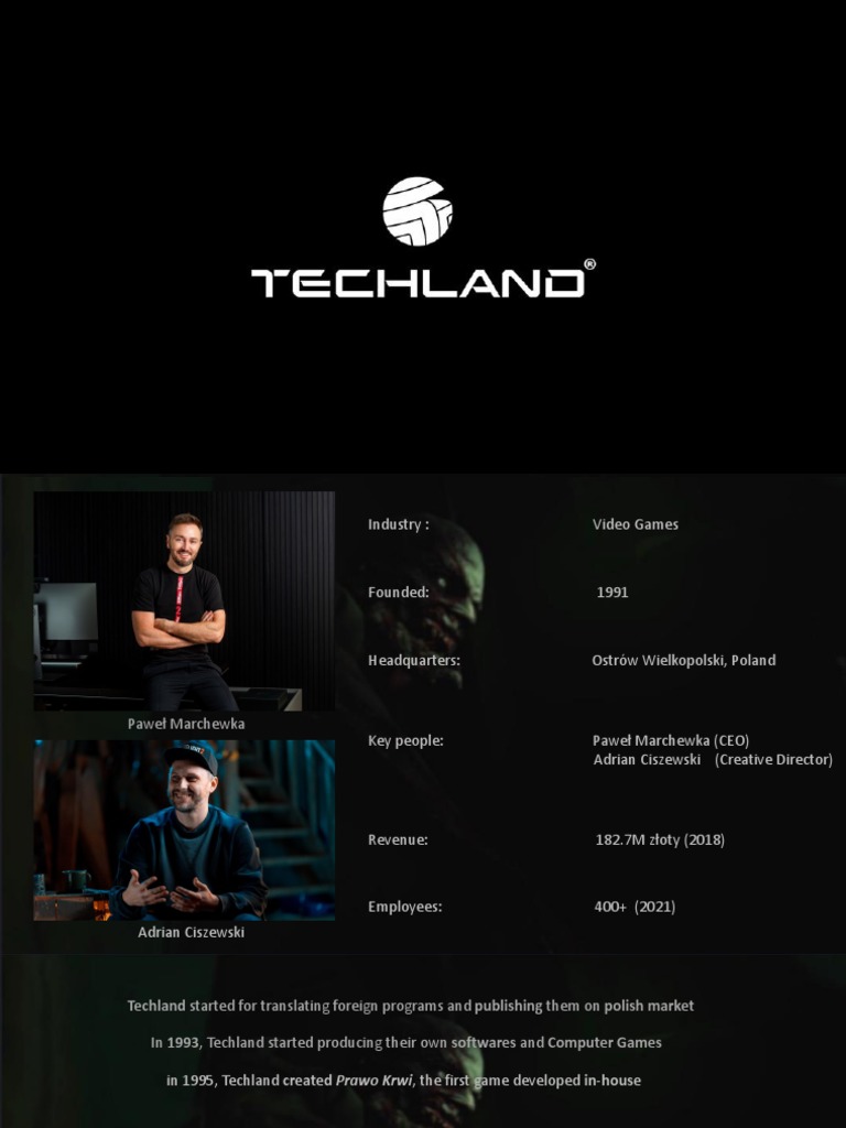 Techland 3 | PDF | Video Games | Video Game Development