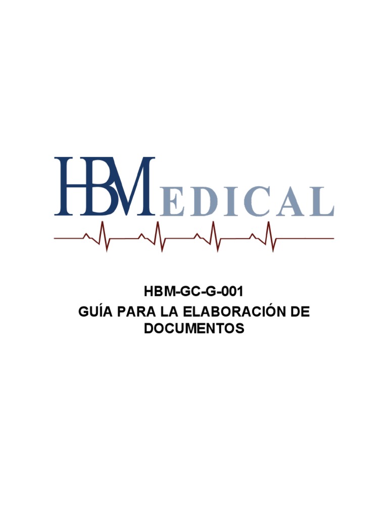 HBM-GC-G-001 Guía Para La Elaboracion y Presentación de Documentos ...