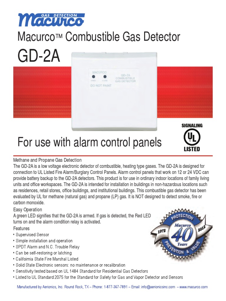 GD-2A Data Sheet | PDF | Materials | Equipment