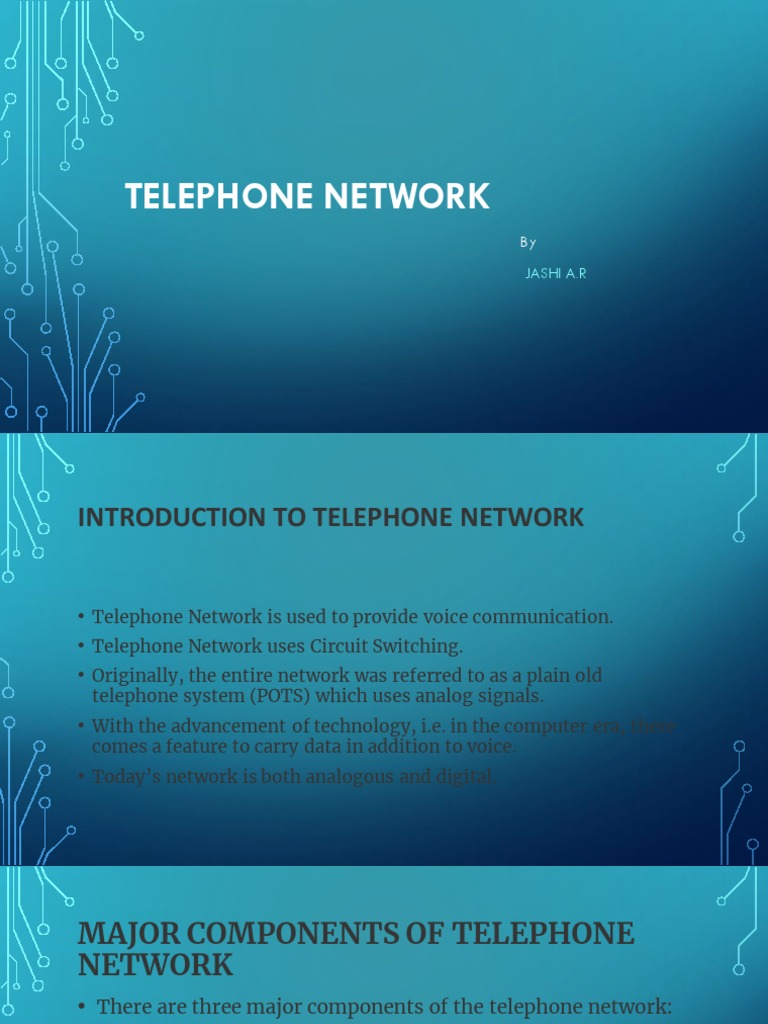 Telephone Network Pdf Computer Network Public Switched Telephone