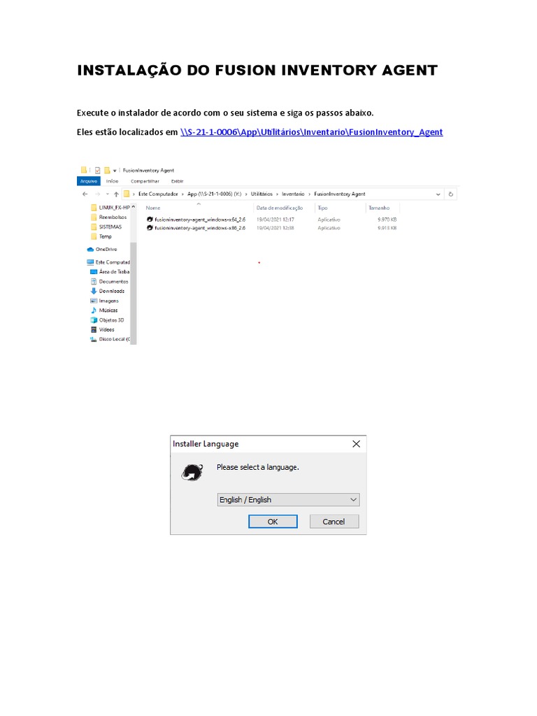 Manual de Fusion Inventory Agent - Instalação | PDF