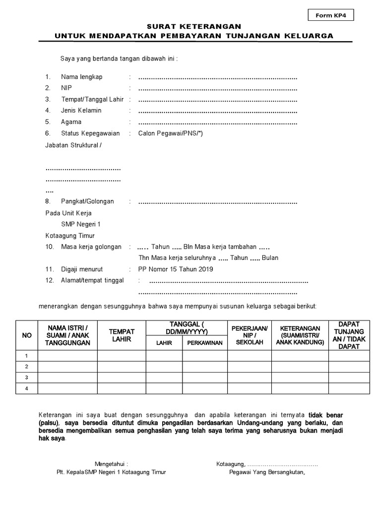 Form KP4 Guru | PDF