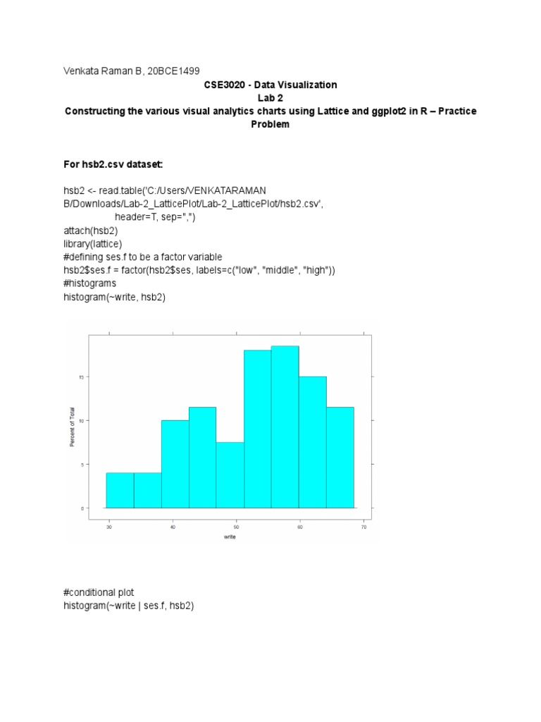 Visualizing and Analyzing Iris and Student Data using Lattice and ... Visualizing and Analyzing Iris and Student Data using Lattice and ...