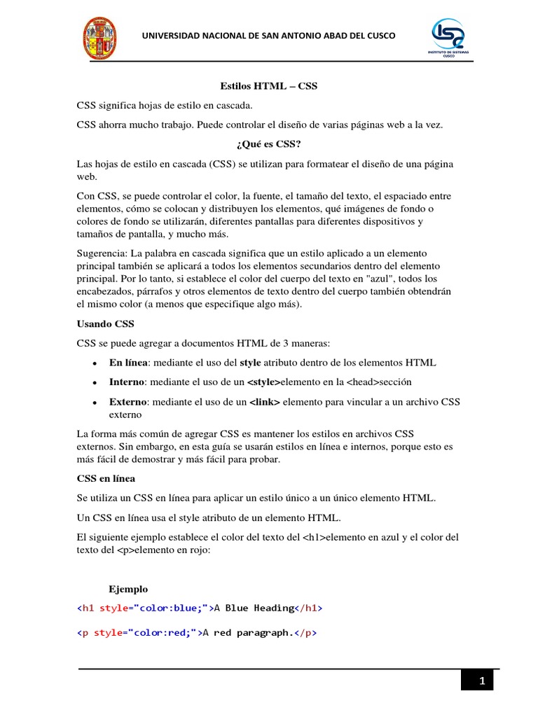 HTML Css Guia | PDF | HTML | Hipertexto