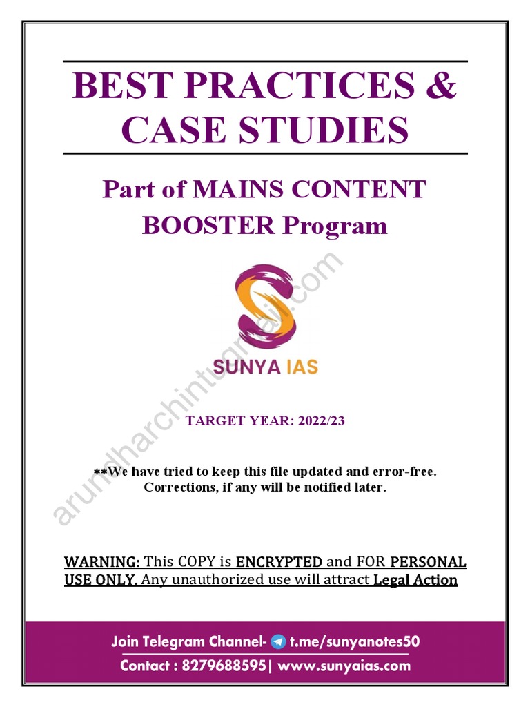 Best Practices and Case Studies | PDF | Cost Of Living | Welfare