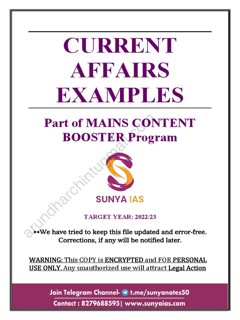 Current Affairs Examples | PDF | Judgment (Law) | Dalit