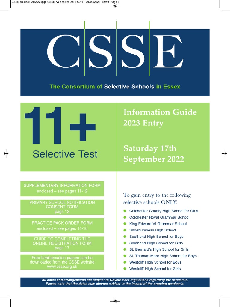 Final Csse Guide 2023 Entry | PDF | Mail | Essex