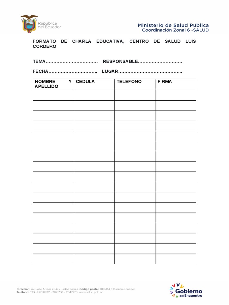 Formato de Charla | PDF | Crecimiento personal y profesional