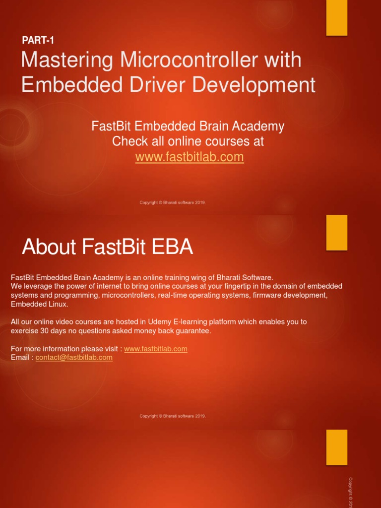 Mastering Microcontroller With Embedded Driver Development: Fastbit Embedded Brain Academy Check ...