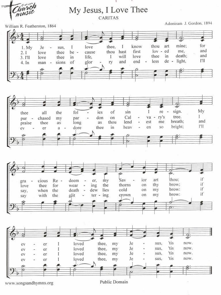 My Jesus I Love Thee Pdf