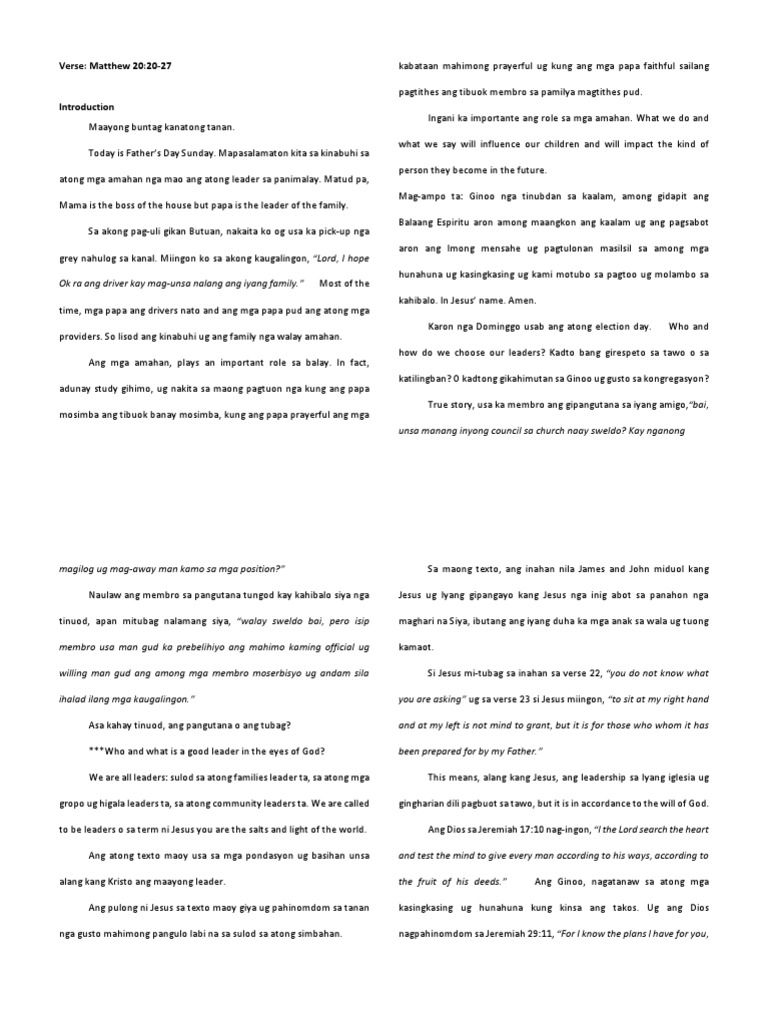 Leadership Sunday | PDF