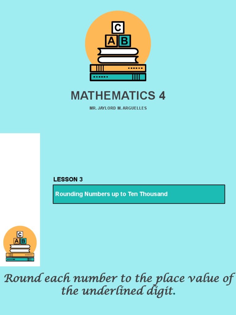 Lesson 3 Rounding Numbers | PDF