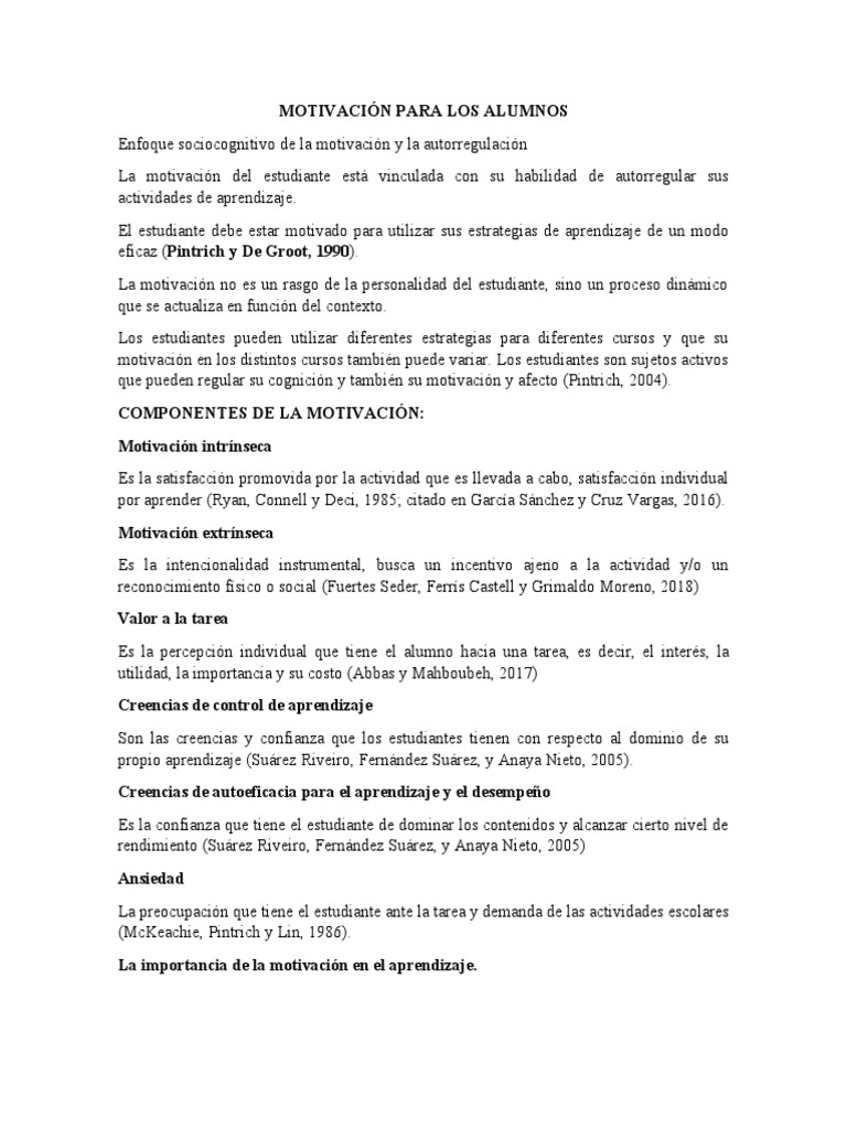 Estrategias para Motivar el Aprendizaje | PDF | Motivacional | Motivación