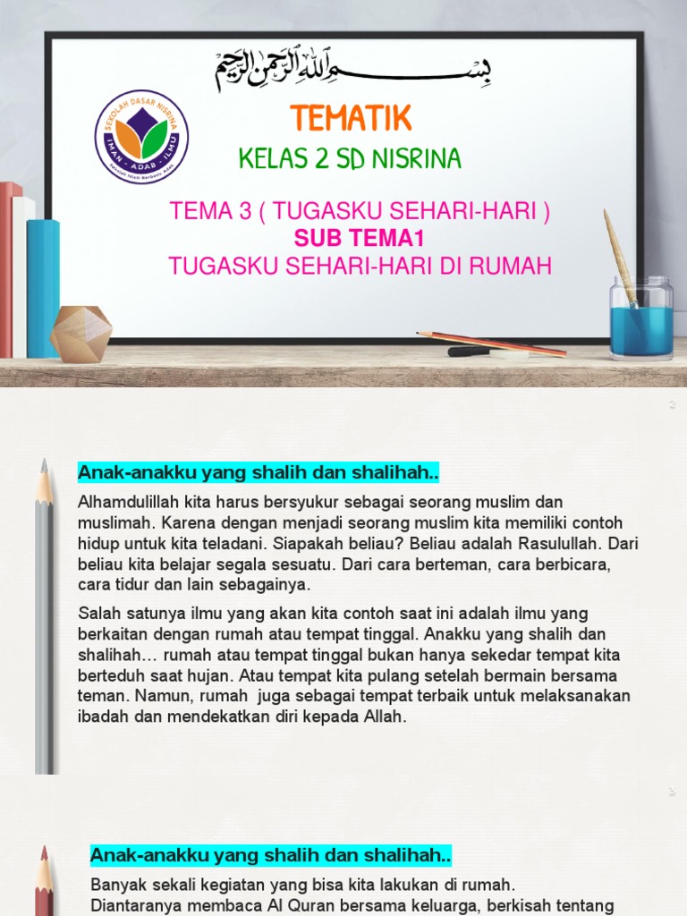 Tematik Tema 3 Islamisasi Kelas 2 Oke | PDF