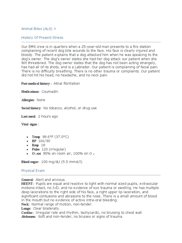 Animal Bites | PDF | Rabies | Wound