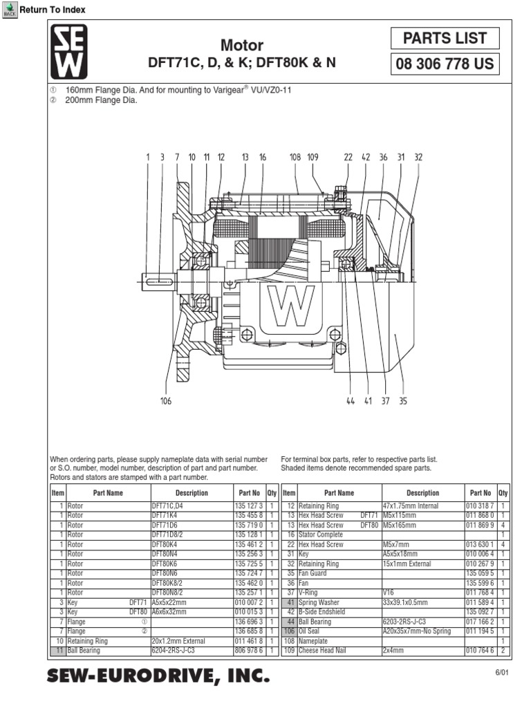 Sew-Eurodrive, Inc.: Motor | PDF | Magnetic Devices | Electricity