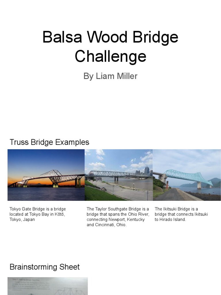 Balsa Wood Bridge Challenge | PDF