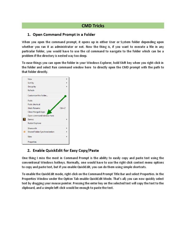 Cmd Tricks Pdf Command Line Interface Computer File