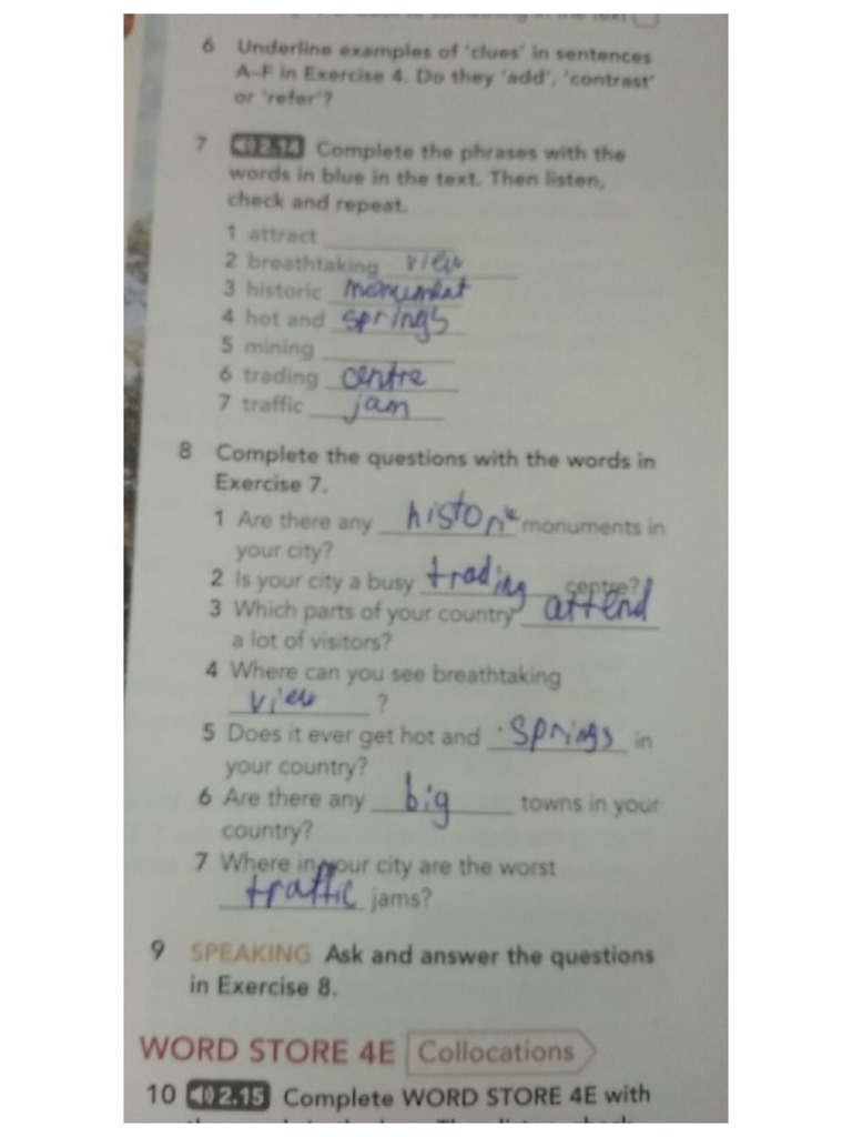 Focus 2 Unit 4.4 | PDF