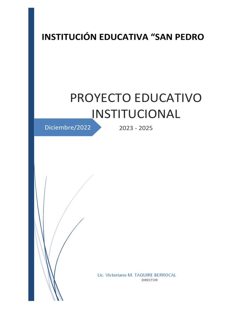 Pei San Pedro 2023-2025 | PDF | Aprendizaje | Método de enseñanza
