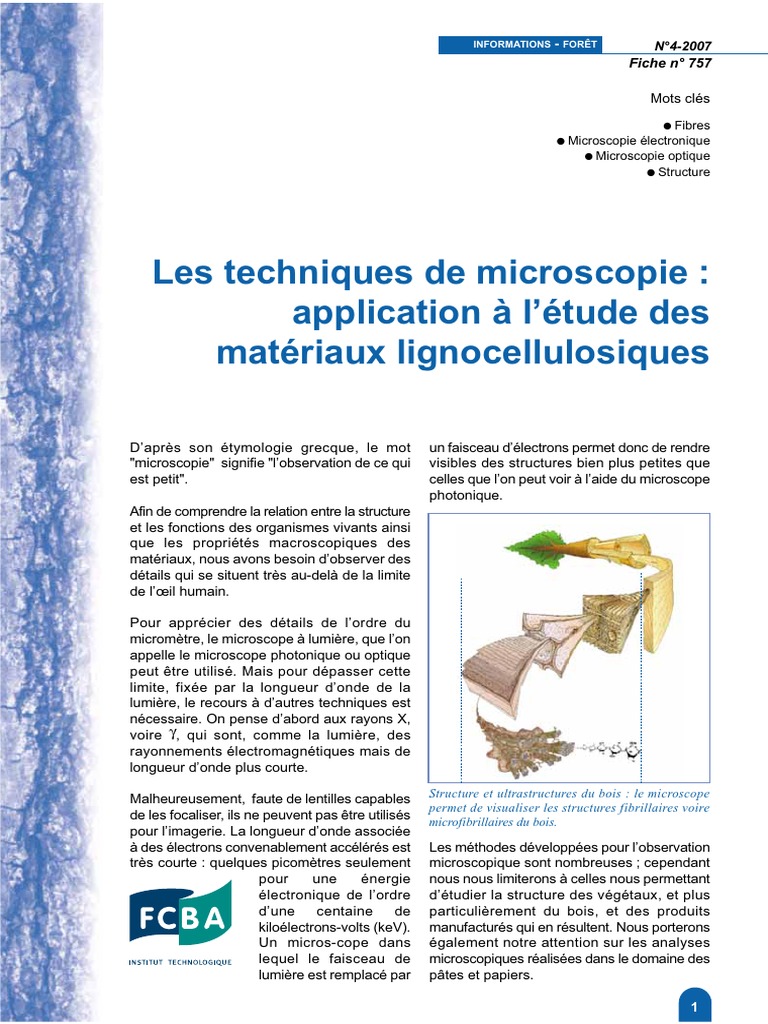 Types de microscopes et applications | PDF | Microscopy | Laboratory ...
