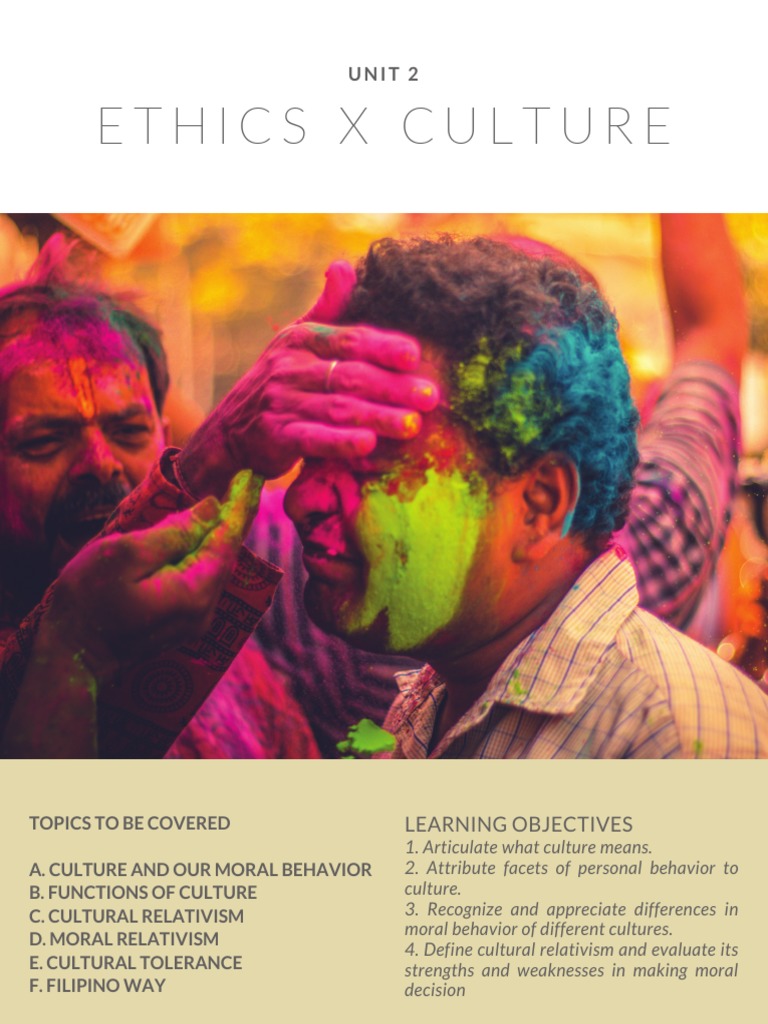 Unit 2. Ethics and Culture | PDF