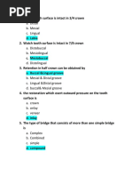 1000-MCQS - PROSTHODONTICS-DEFINITIVE Answers PDF | PDF | Dentures ...