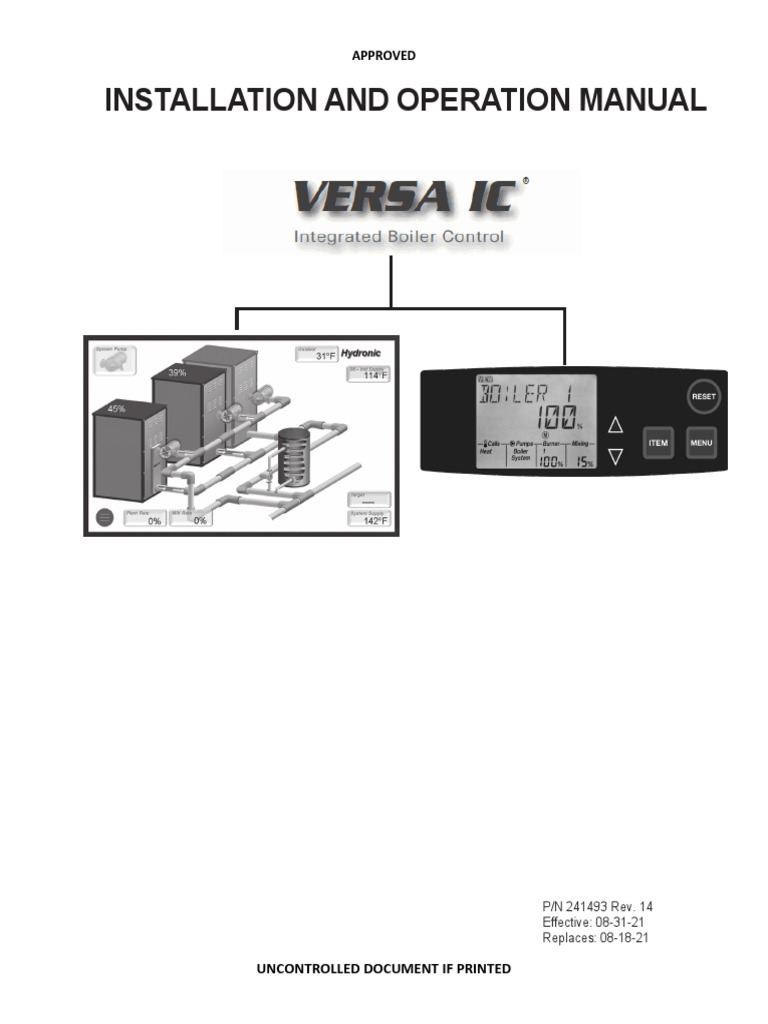 Control Versa Raypak | PDF