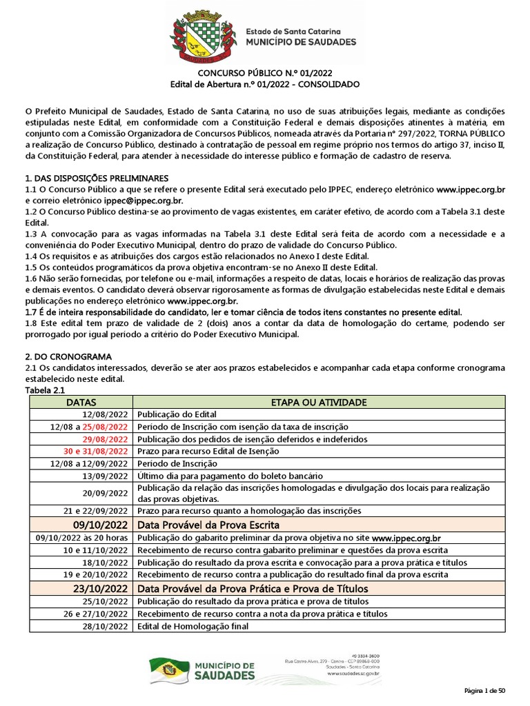 09/10/2022 Data Provável Da Prova Escrita: Datas Etapa Ou Atividade ...