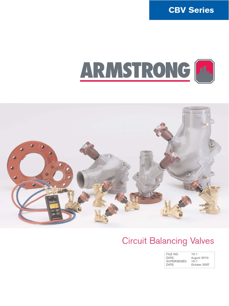 Armstrong Circuit Balancing Valves | PDF | Valve | Flow Measurement