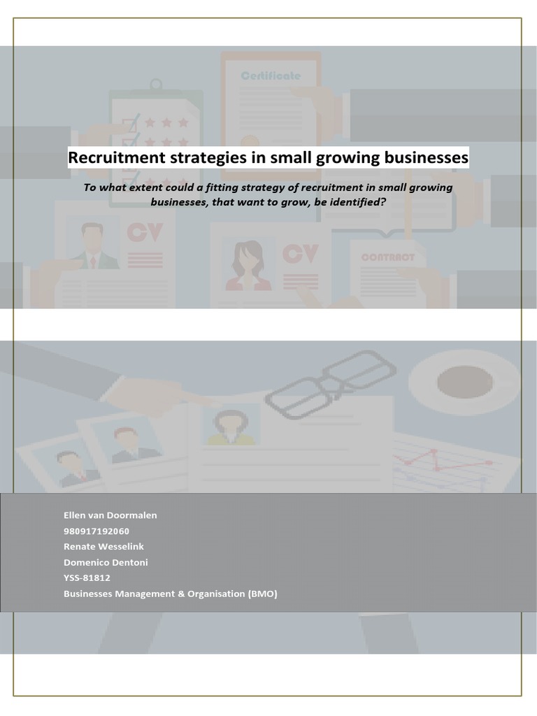 Recruitment Strategies for Small Business Growth | PDF | Recruitment ...